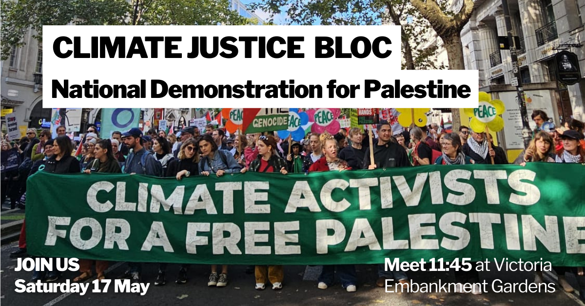 No climate justice on occupied land! - Climate Justice Coalition